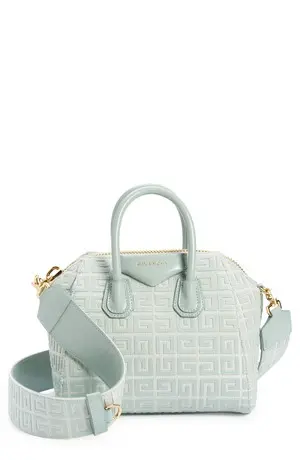 Givenchy Mini Antigona Leather Satchel Celadon