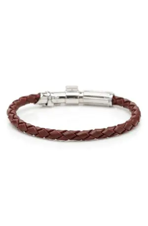 CUFFLINKS, INC. Braided Leather Bracelet