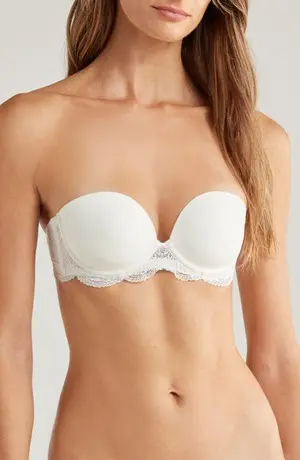 Simone Perele Karma Underwire Strapless Plunge Bra - Ivory