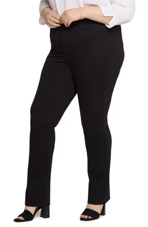 NYDJ Marilyn Straight Leg Pants - Black