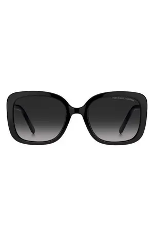 Marc Jacobs Marc Jacobs Gradient Square Sunglasses Black/grey Shaded