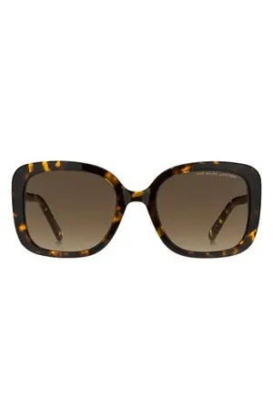 Marc Jacobs Marc Jacobs Gradient Square Sunglasses Havana/brown Gradient