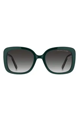 Marc Jacobs Marc Jacobs Gradient Square Sunglasses Teal/grey Shaded