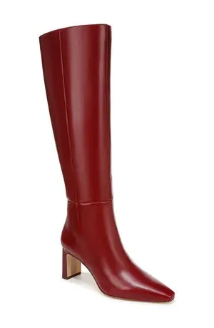 Sam Edelman Sylvia Knee High Boots - Cabernet Red