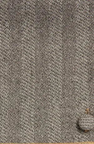 CLIFTON WILSON Herringbone Wool Pocket Square