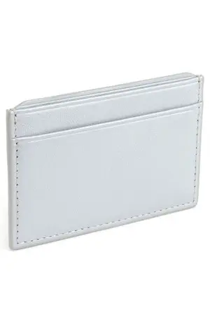 ROYCE NEW YORK Personalized Rfid Leather Card Case - Silverold Foil