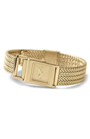 BREDA Revel Mesh Strap Watch - Gold