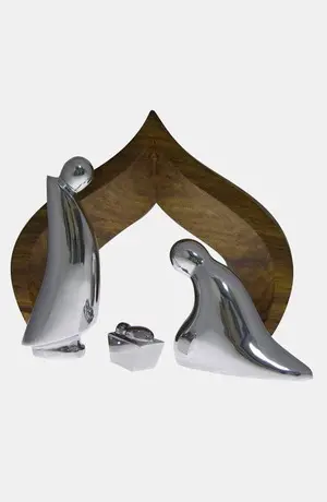NAMBE Holy Family' Nativity Scene - Silver