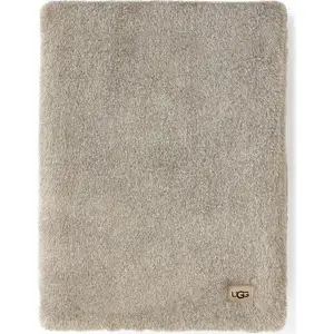 UGG Matti Faux Fur Throw Blanket Putty