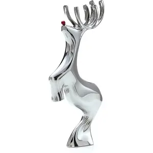 NAMBE Red Nosed Reindeer' Figurine - Silver