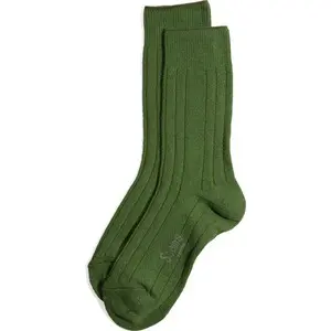 STEMS Stems Luxe Merino Wool Blend Crew Socks Alpine Green