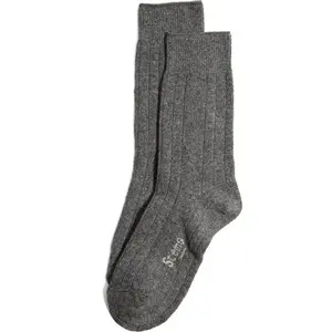 STEMS Stems Luxe Merino Wool Blend Crew Socks Grey