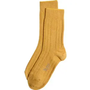 STEMS Stems Luxe Merino Wool Blend Crew Socks Ochre