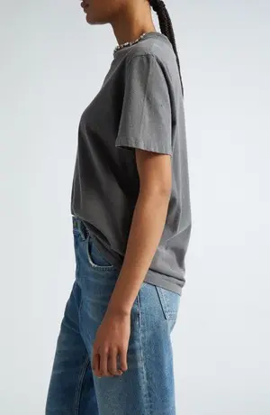 GOLDEN GOOSE Crystal Embellished T-shirt - Anthracite