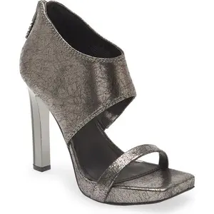 Dkny Dava Platform Sandals - Dark Gunmetal