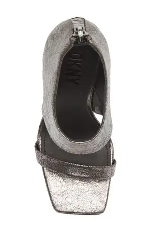 Dkny Dava Platform Sandals - Dark Gunmetal