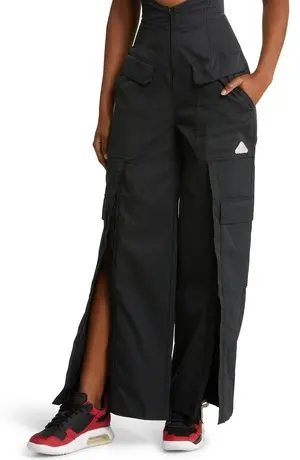 JORDAN 23 Engineered Chicago Corset Cutout Overalls - Black/ Black