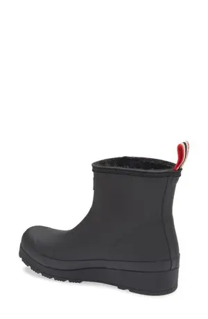 Hunter Play Short Faux Shearling Lined Rain Boot