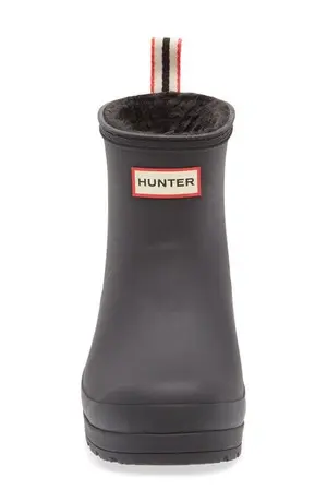 Hunter Play Short Faux Shearling Lined Rain Boot