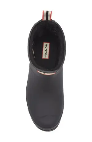 Hunter Play Short Faux Shearling Lined Rain Boot