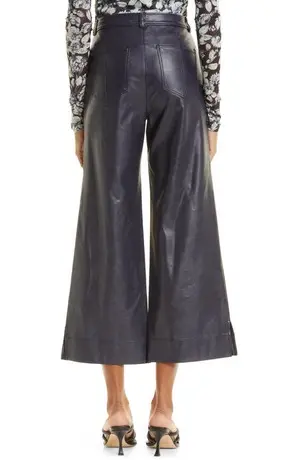 Cinq À Sept Benji Faux Leather Crop Pants