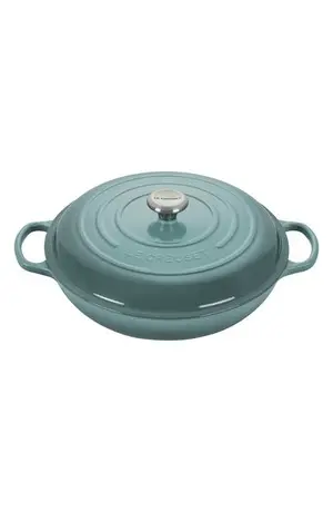 LE CREUSET Signature 5 Quart Enameled Cast Iron Braiser - Sea Salt