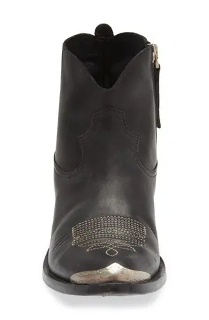 GOLDEN GOOSE Young Western Ankle Boots - Black