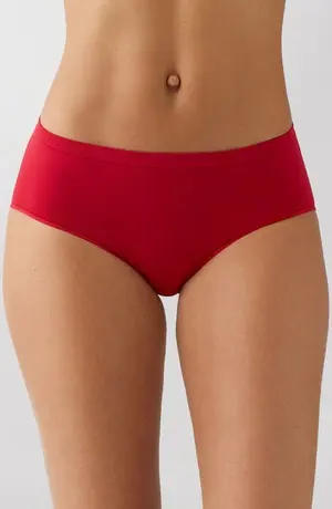 Wacoal Comfort Intended Daywear Hipster Panties - Chili Pepper Red