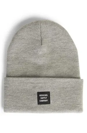 Herschel Supply Co. Herschel Supply Co. Abbott Knit Beanie Heather Light Grey