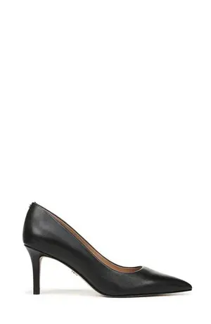 Sam Edelman Vienna Pointed Toe Pumps - Black Leather
