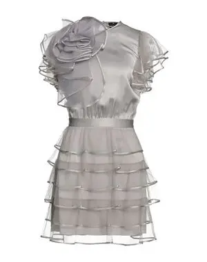 Elisabetta Franchi Flared Mini Dress - Grey