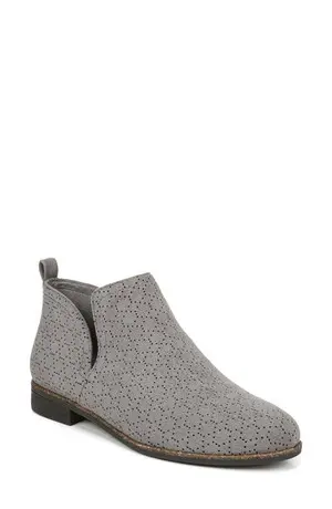 Dr. Scholl'S Rate Perforated Bootie - Dark Shadow Perforated Fabric