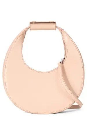 Staud Mini Moon Leather Bag - Blush