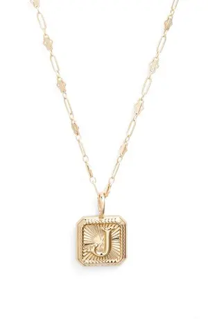 MIRANDA FRYE MIRANDA FRYE Harlow Initial Pendant Necklace Gold - J