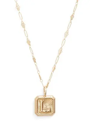 MIRANDA FRYE MIRANDA FRYE Harlow Initial Pendant Necklace Gold - L