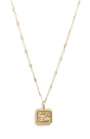 MIRANDA FRYE Harlow Initial Pendant Necklace - Gold - Z