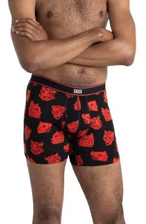 SAXX Daytripper Comfort Stretch Boxer Briefs Black Beast Mode