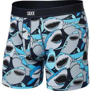 SAXX Daytripper Comfort Stretch Boxer Briefs Shark Tank Camo- Navy
