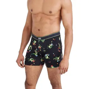 SAXX Daytripper Comfort Stretch Boxer Briefs Tailgators-black