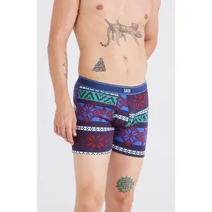 SAXX Daytripper Comfort Stretch Boxer Briefs Techno Snow-multi