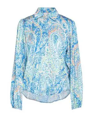 TOY G. Floral Print Satin Shirt - Blue