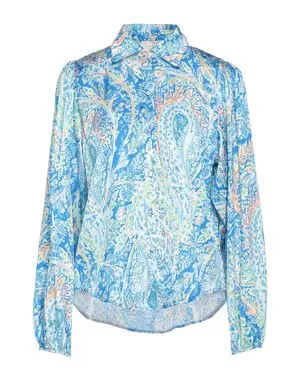 TOY G. Floral Print Satin Shirt - Blue