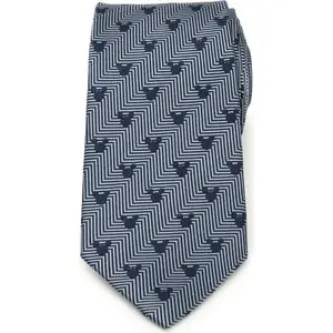CUFFLINKS, INC. Silk Herringbone Neck Tie - Blue