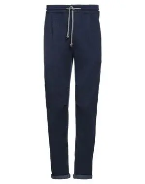 Brunello Cucinelli Man Pants Grey Size Xxl Cashmere Navy Blue
