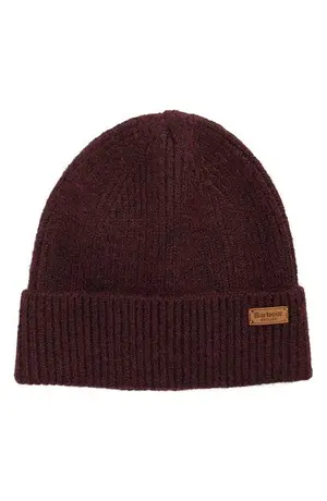 Barbour Pendle Beanie - Wine