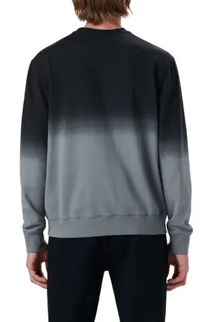 Bugatchi Dip-dye Long Sleeve Cotton Sweatshirt