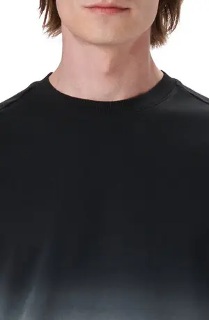 Bugatchi Dip-dye Long Sleeve Cotton Sweatshirt