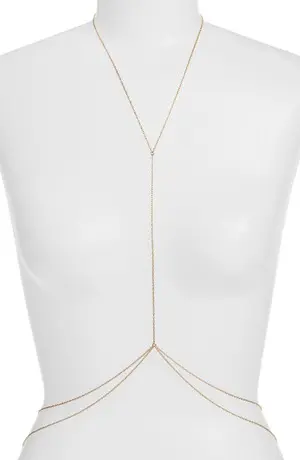 SET & STONES Zeppelin Body Chain - Gold