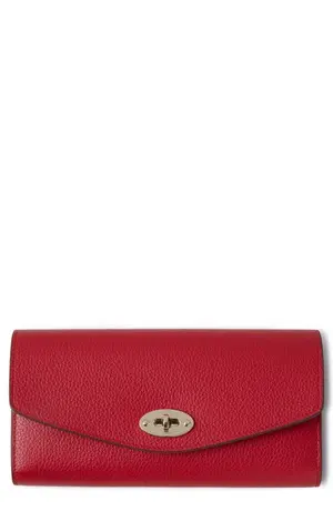 Mulberry Darley Leather Wallet Scarlet Red