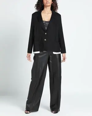 VICOLO Single-breasted Blazer - Black